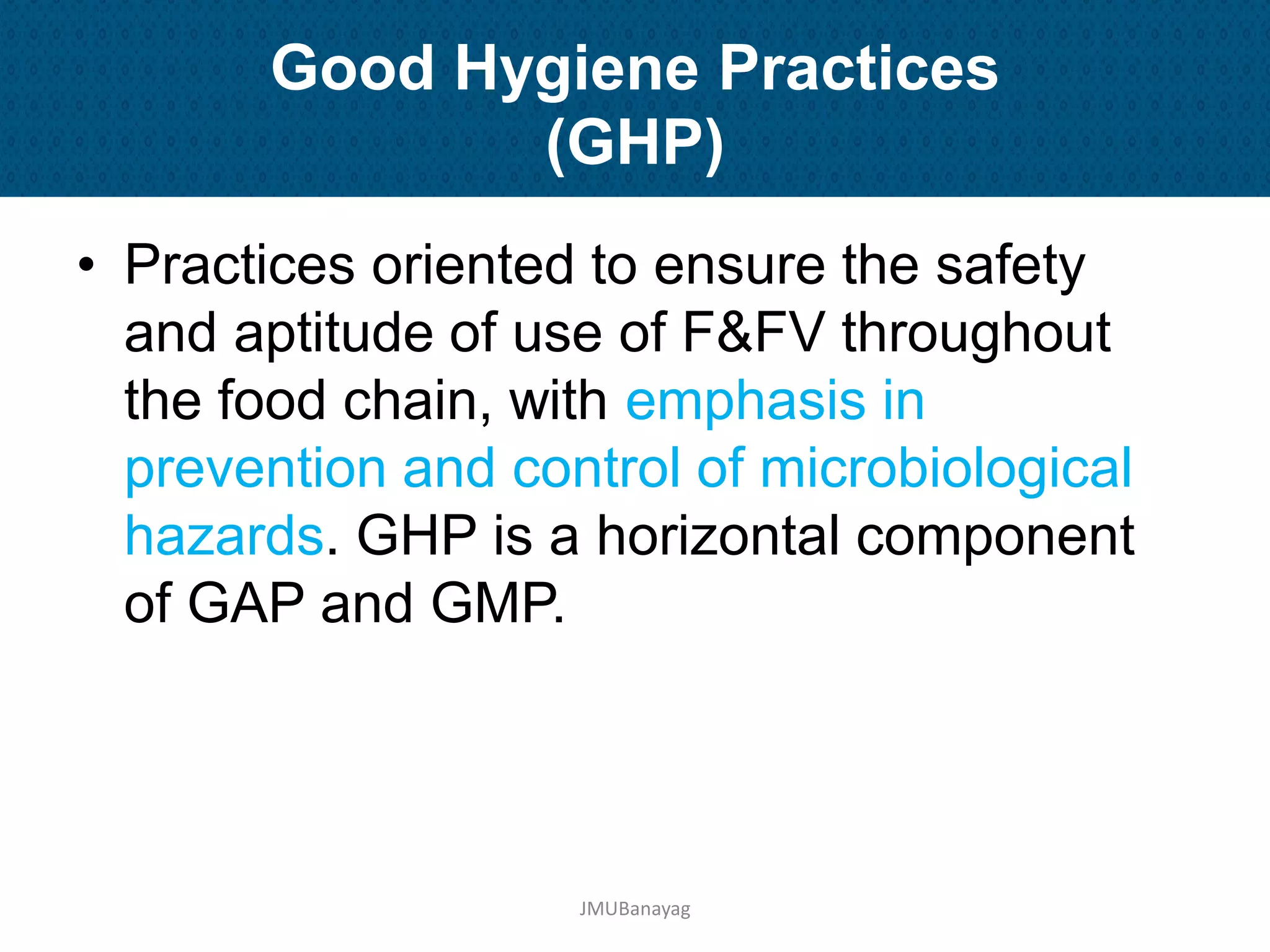 Good Agricultural Practices (GAP) | PDF