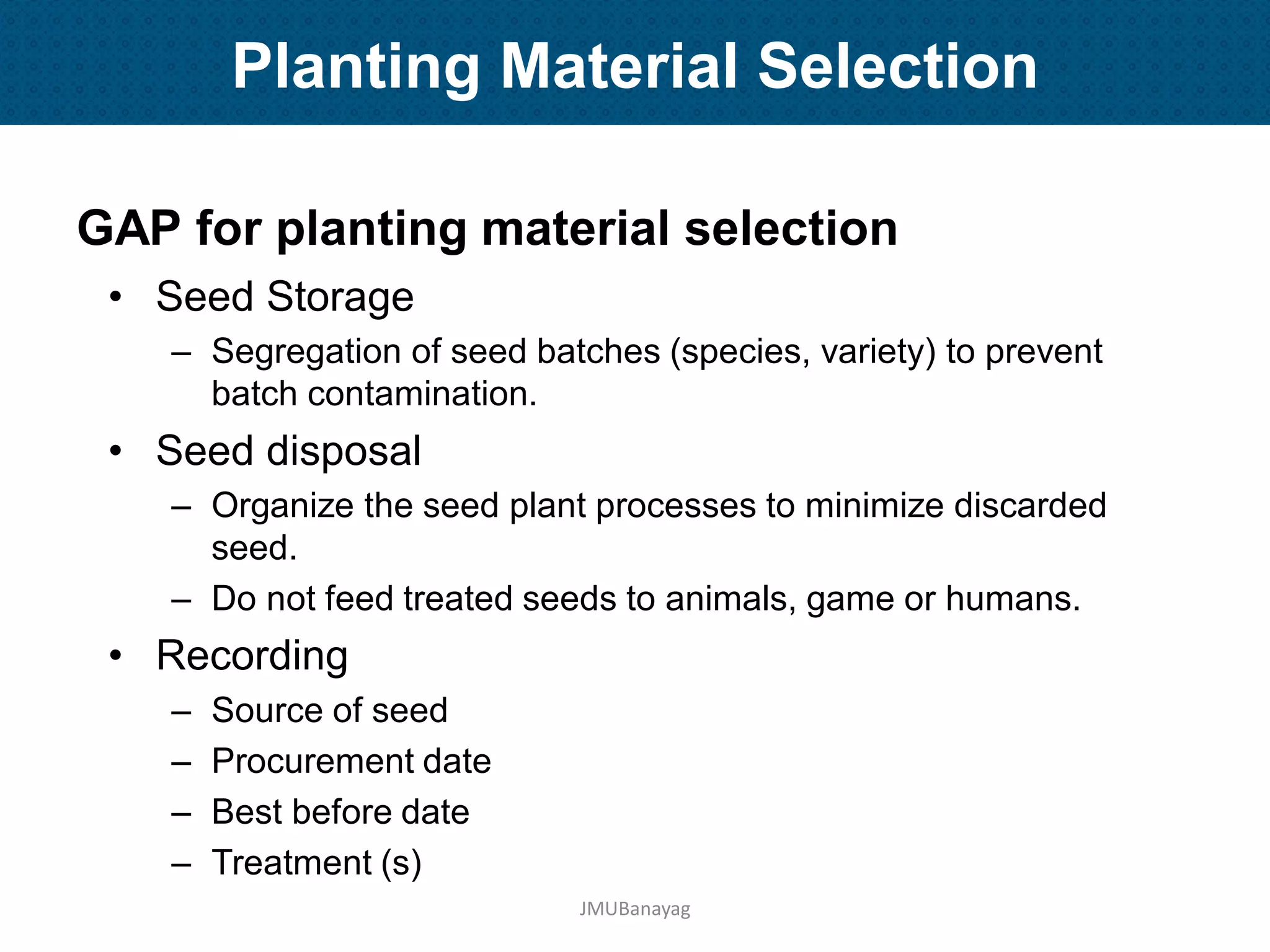 Good Agricultural Practices (GAP) | PDF