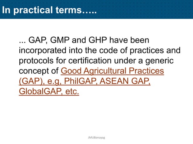 Good Agricultural Practices (GAP) | PDF | Agriculture | Industries