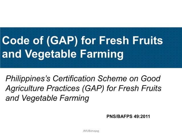 Good Agricultural Practices (GAP) | PDF | Agriculture | Industries