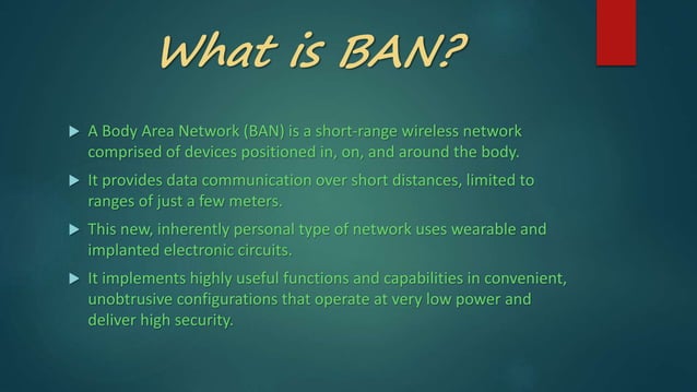 Body Area Networks (BANs) - PPT (By Study PPT) | PPTX