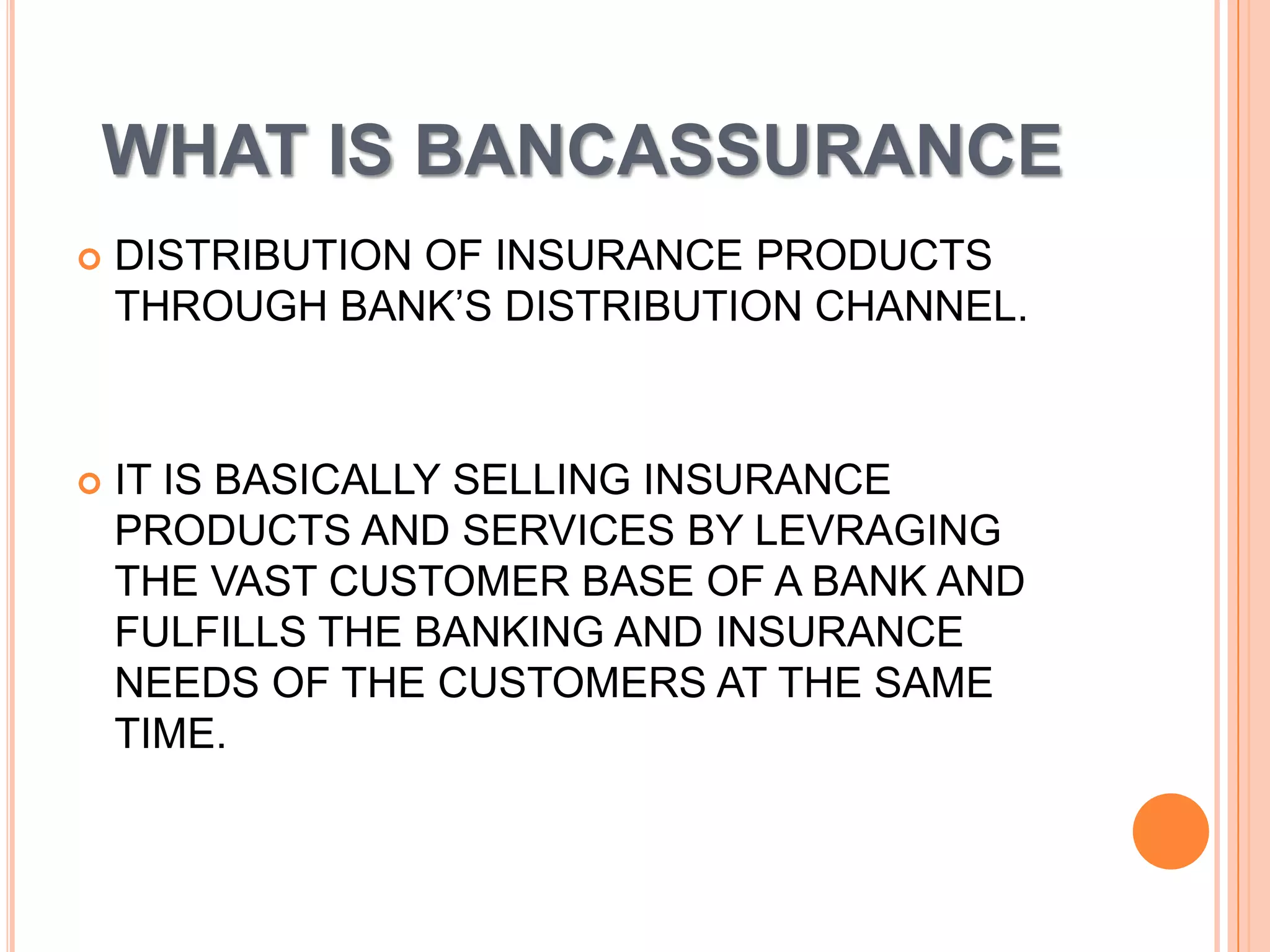 Bancassurance | PPTX | Life Insurance | Insurance