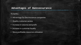 Bancassurance | PPTX | Business Banking & Finance | Business