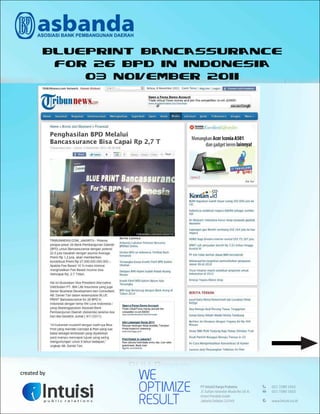 Blueprint Bancassurance asbanda Media Report | PDF