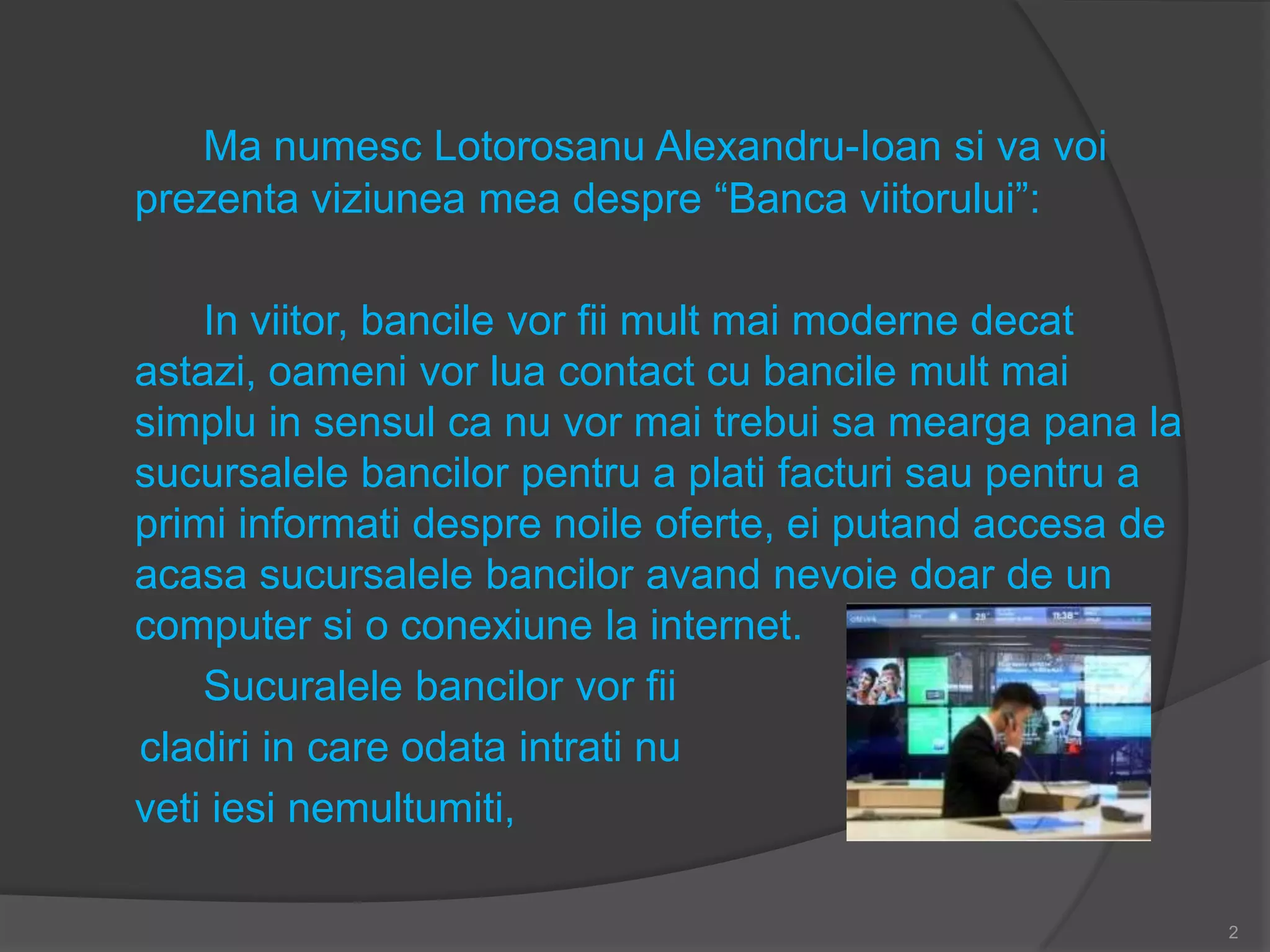 Banca viitorului proiect | PPTX
