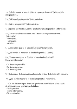 Banco de-lecturas-tercer-ciclo-primaria tarea | DOC