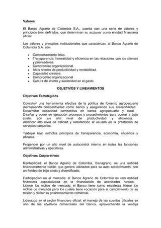 Banco Agrario | DOC