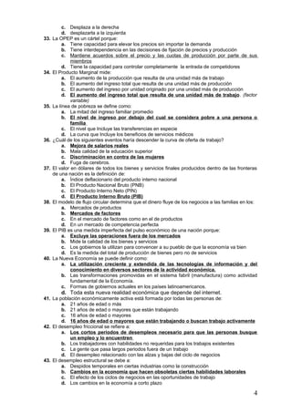 Banco de preguntas economia | PDF