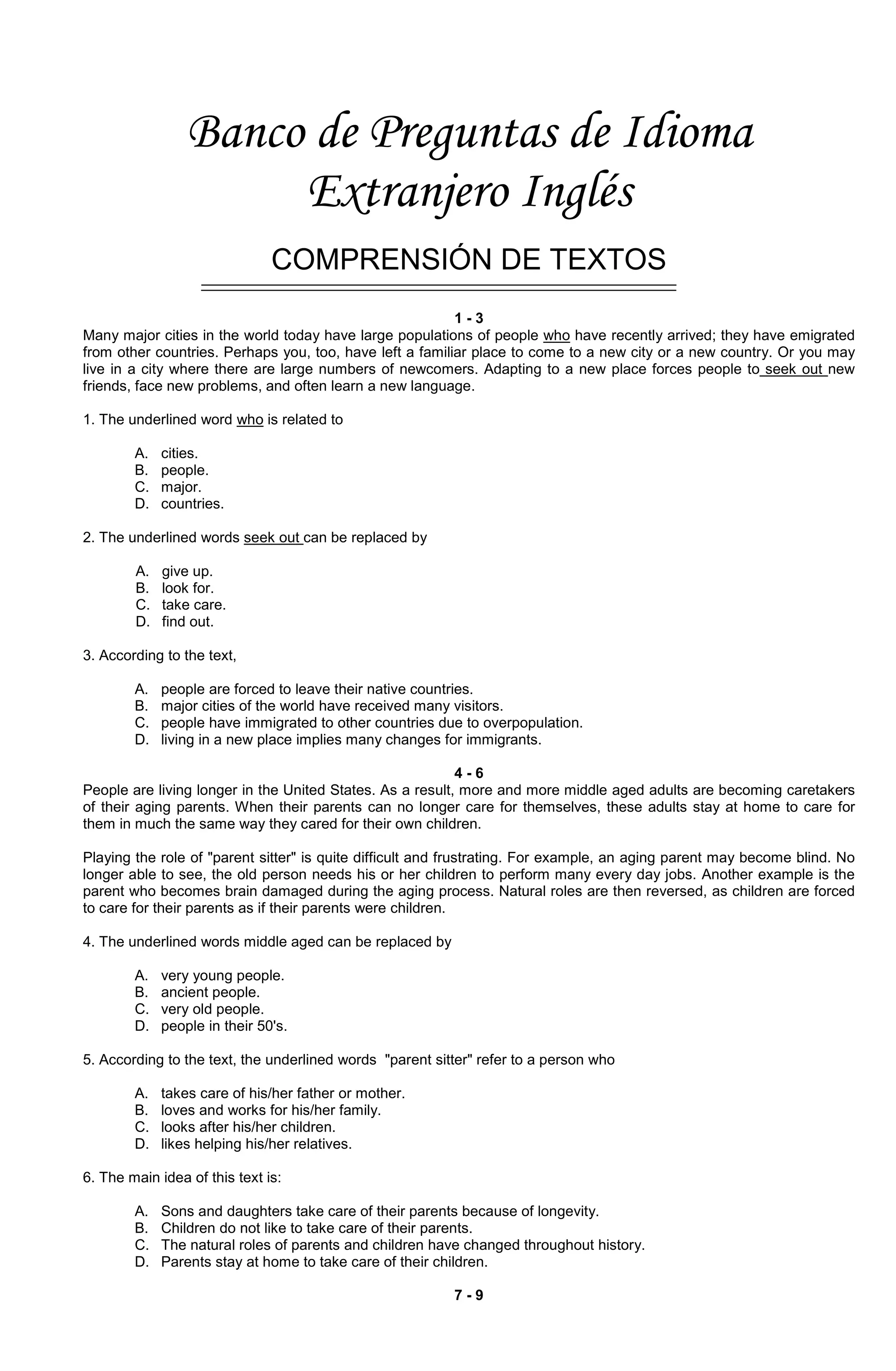 Banco+de+preguntas+icfes.2 8 | PDF