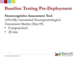 Bancroft Traumatic Brain Injury in the Military | PDF