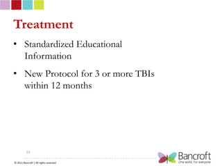 Bancroft Traumatic Brain Injury in the Military | PDF