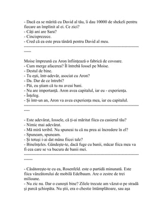 Bancuri haim şi moshe bancuri | PDF