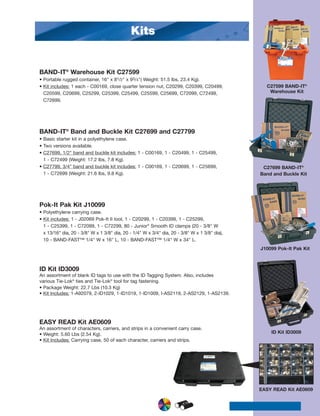 Band-It - Stainless Steel Banding, Strapping, Clamping & Tools | PDF