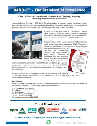 Band-It - Stainless Steel Banding, Strapping, Clamping & Tools | PDF