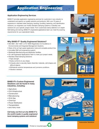 Band-It - Stainless Steel Banding, Strapping, Clamping & Tools | PDF