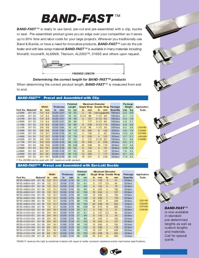 Band-It - Stainless Steel Banding, Strapping, Clamping & Tools