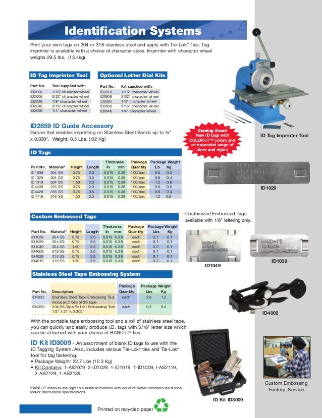 Band-It - Stainless Steel Banding, Strapping, Clamping & Tools