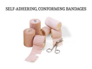 bandage procedure on a wound to prevent infection and control bleeding ...