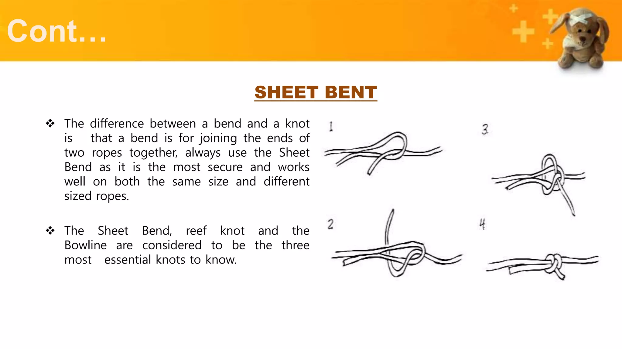 BANDAGING: TRIANGULAR BANDAGING AND CRAVAT, TYPES OF KNOTS | PPTX