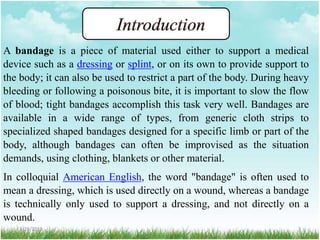 Bandages PPT