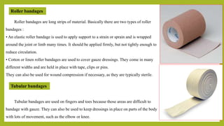 Bandages and its types | PPTX