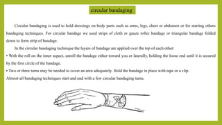 Bandages and its types | PPTX