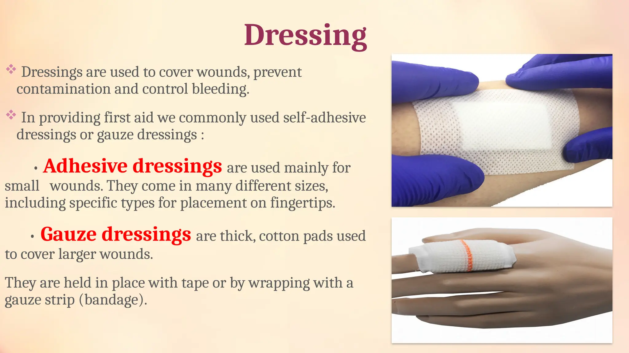 BANDAGES , types of bandages , special bandages | PPTX | First Aid ...