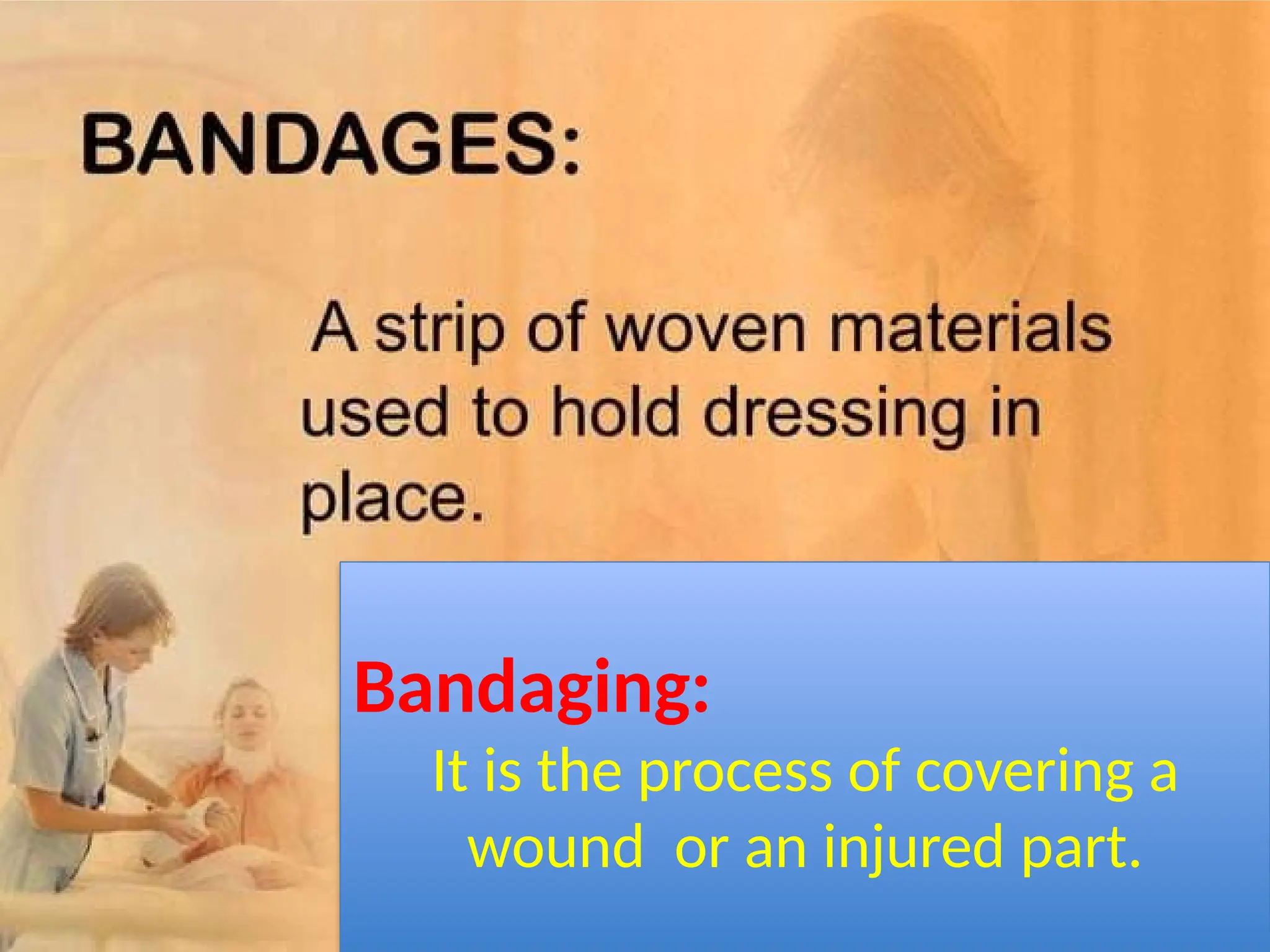 BANDAGES ppt for BPT ,AHS , NURSING students | PPT