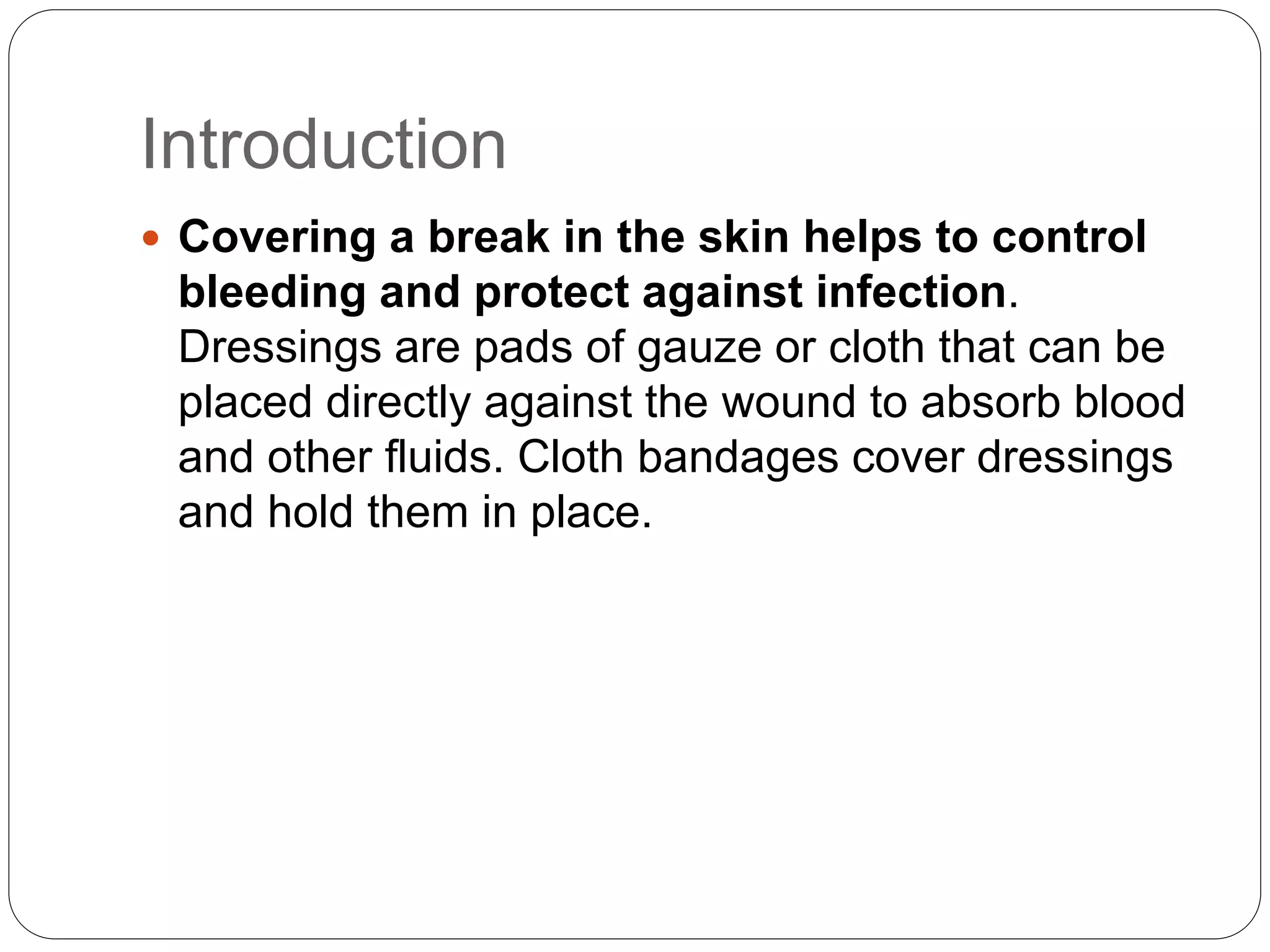 bandages for first Aid treatment.pptx