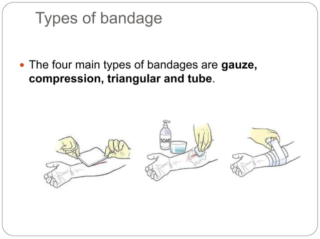 bandages for first Aid treatment.pptx | First Aid | Injuries