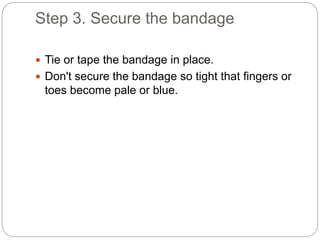 bandages for first Aid treatment.pptx