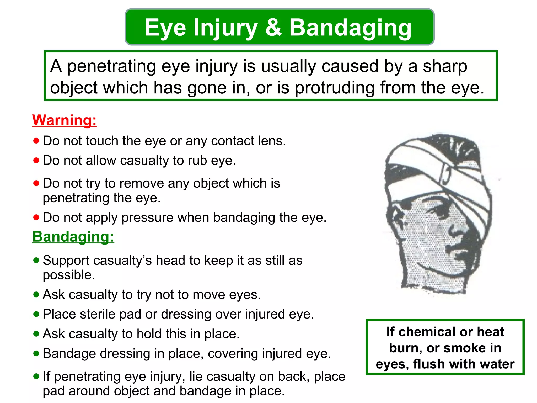 Bandaging | PPT | First Aid | Injuries