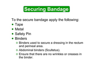 Bandaging | PPT