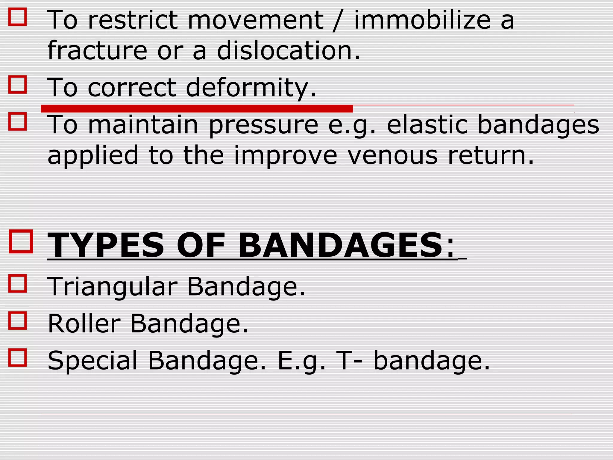 ppt on Bandaging | PPT