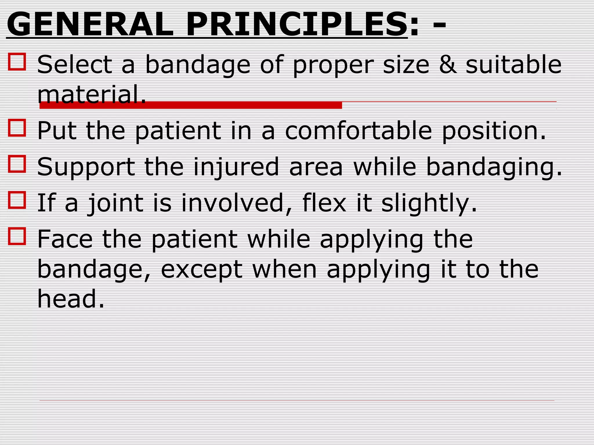 ppt on Bandaging | PPT