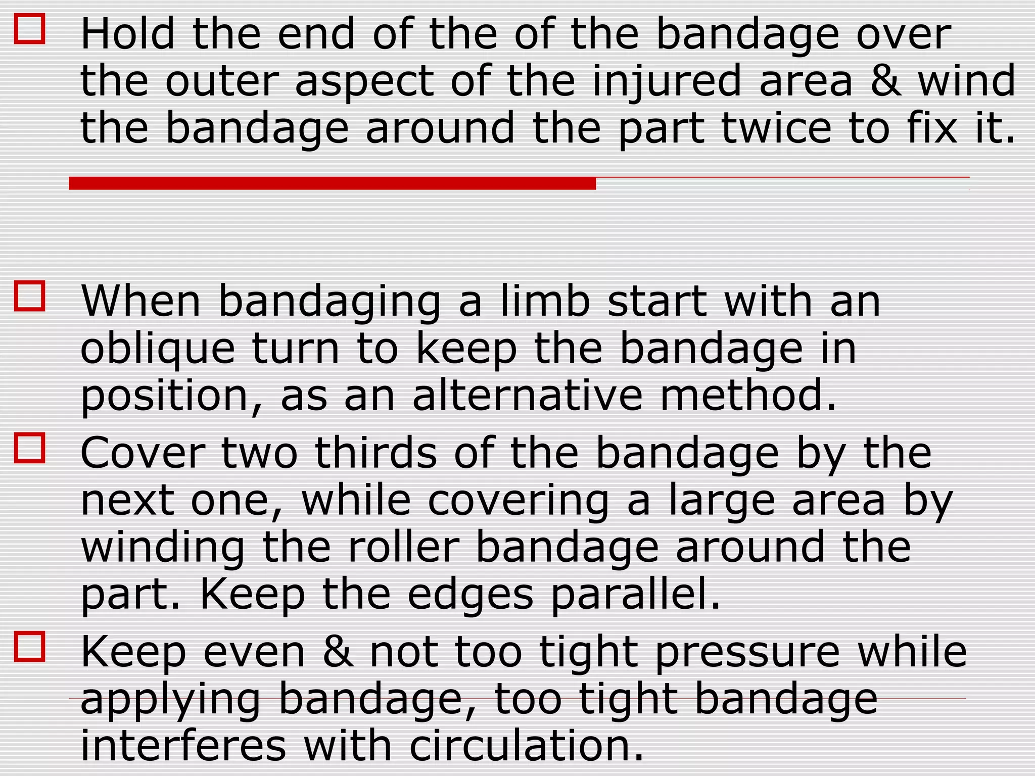 ppt on Bandaging | PPT