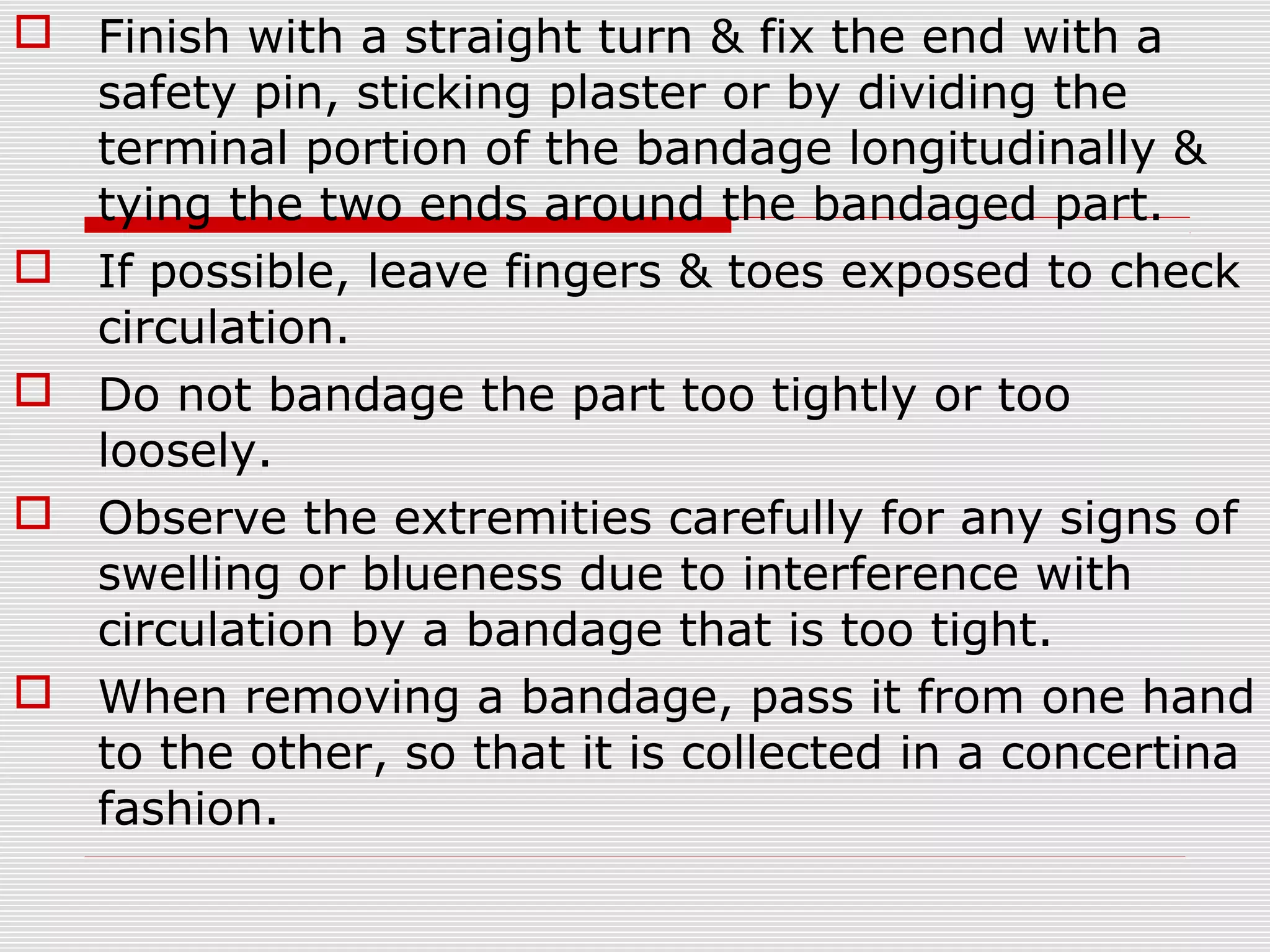 ppt on Bandaging | PPT