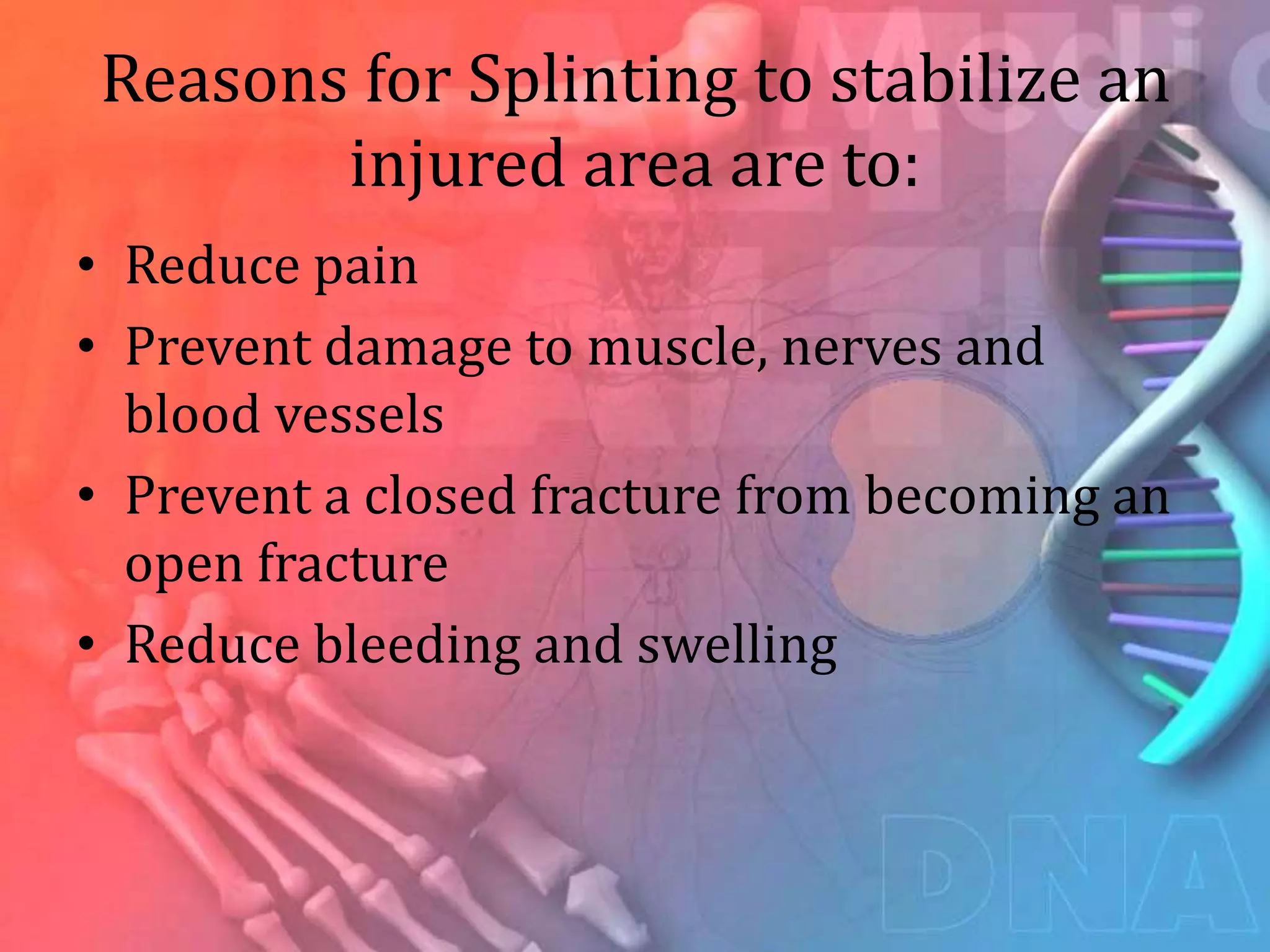 Bandaging and Splinting & Slings; Techniques and Types (Health Subject ...