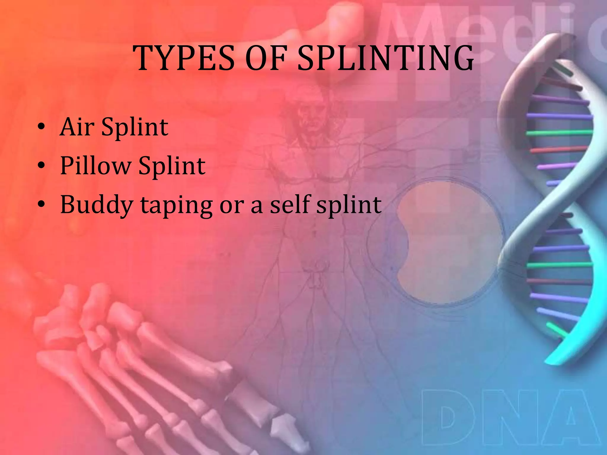 Bandaging and Splinting & Slings; Techniques and Types (Health Subject ...