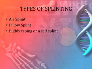 Bandaging and Splinting & Slings; Techniques and Types (Health Subject ...