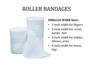 Bandaging and Splinting & Slings; Techniques and Types (Health Subject ...