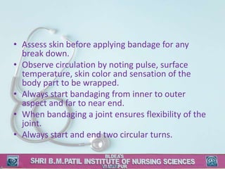 The BANDAGING for First Aid Provider and Health care Personel | PPTX