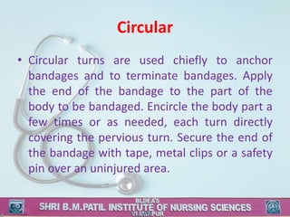 The BANDAGING for First Aid Provider and Health care Personel | PPTX