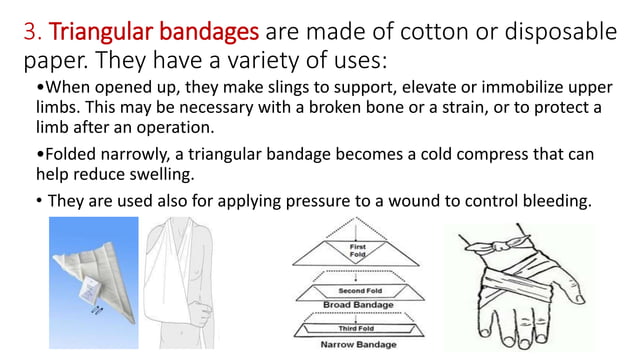 Bandaging and dressing | PPTX | First Aid | Injuries