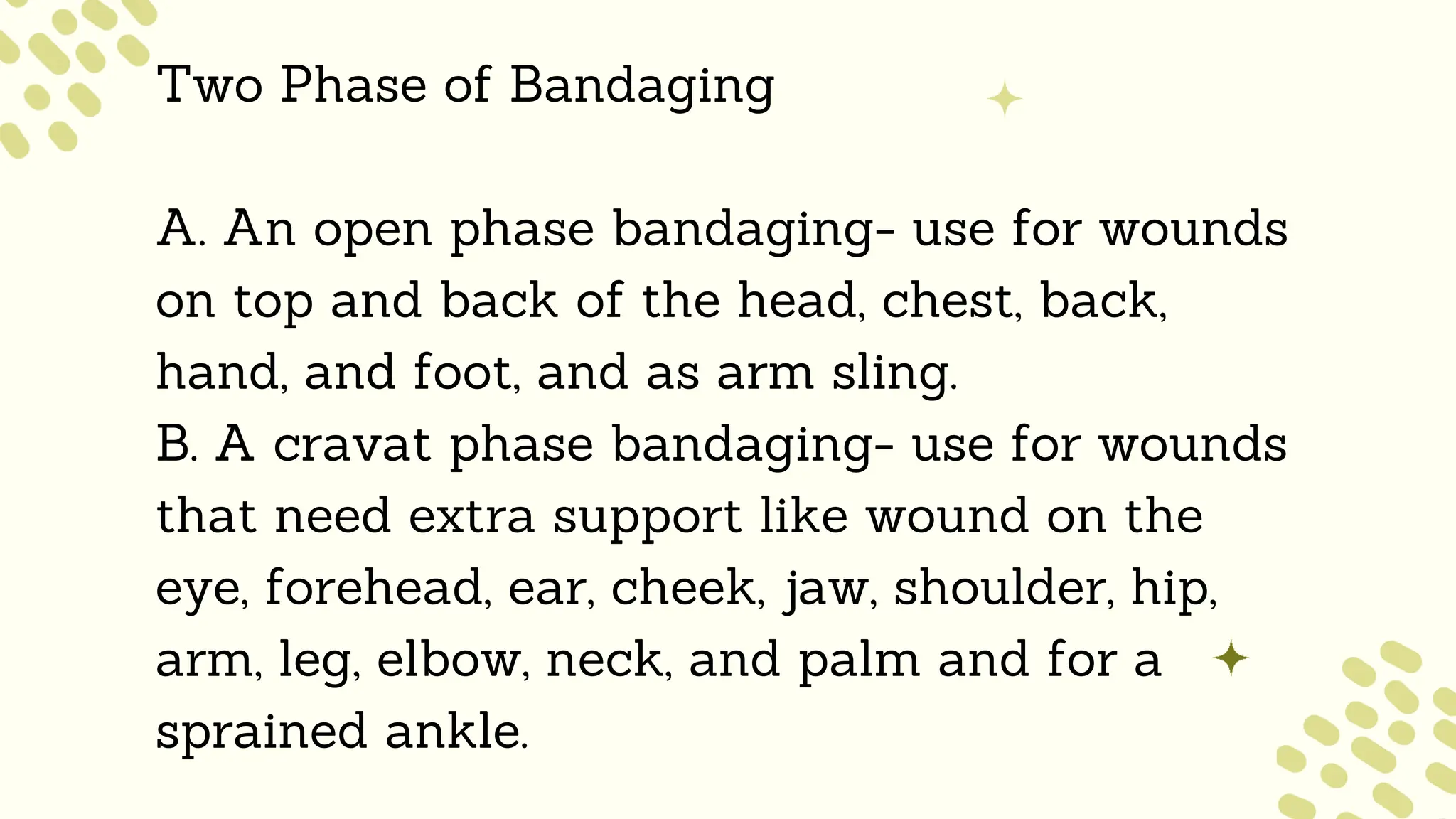 Grade 9- Health, Lesson 3: Bandaging and Dressing .pptx