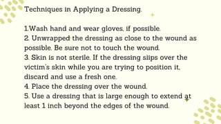 Grade 9- Health, Lesson 3: Bandaging and Dressing .pptx