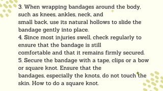 Grade 9- Health, Lesson 3: Bandaging and Dressing .pptx