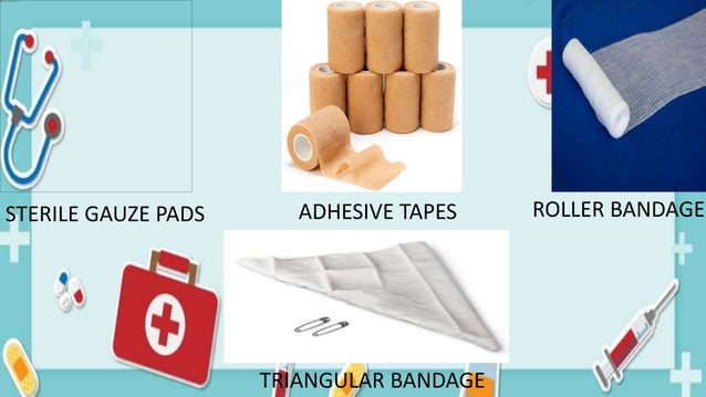 BANDAGING AND DRESSING OF WOUNDS-LESSON 2.pptx | First Aid | Injuries