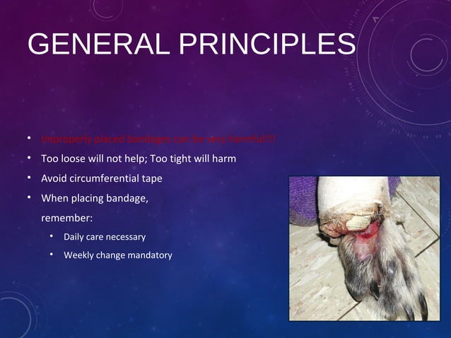 Bandaging principles and techniques | PPT | First Aid | Injuries