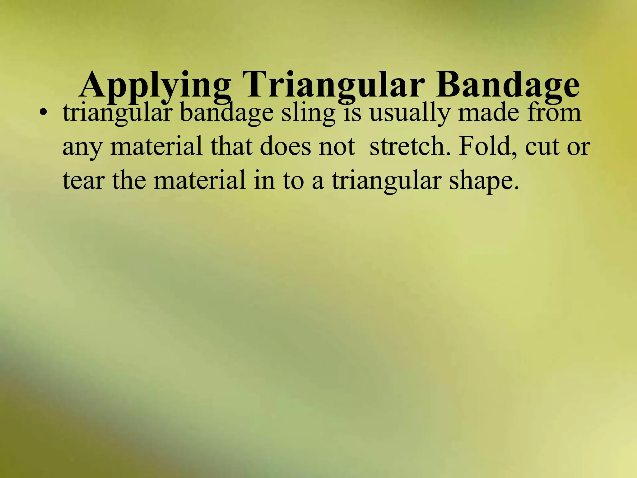 Bandaging technique | PPT
